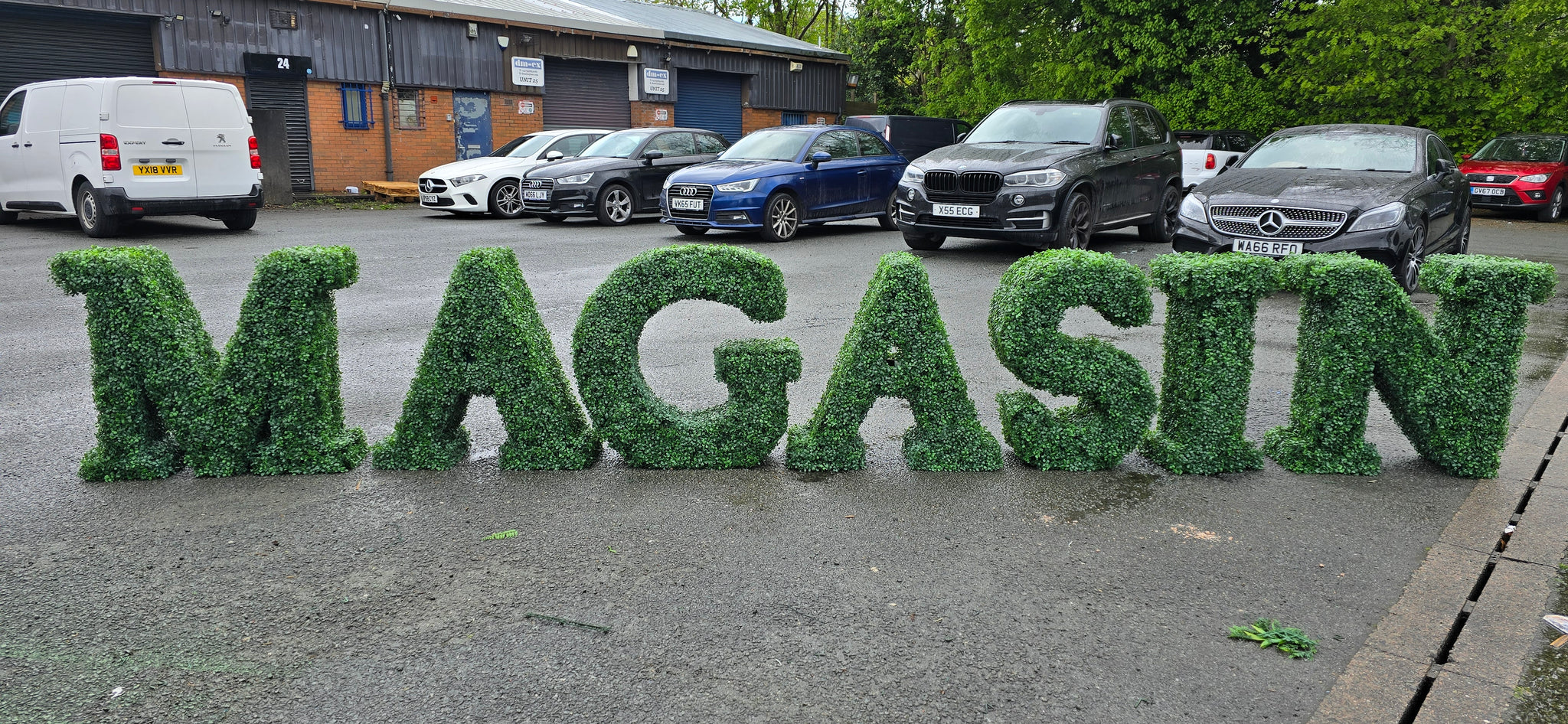 Artificial Bespoke Boxwood Hedge Letter by Hedgedin