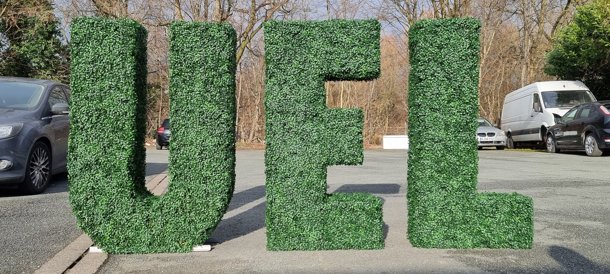 Artificial Bespoke Boxwood Hedge Letter by Hedgedin