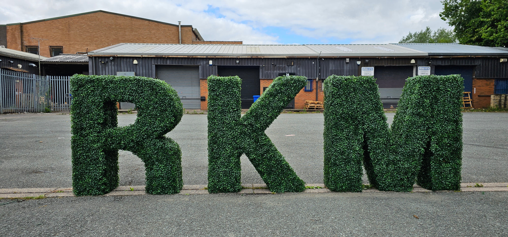 Artificial Bespoke Boxwood Hedge Letter by Hedgedin