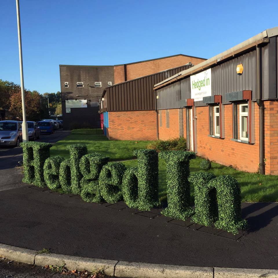 Artificial Bespoke Boxwood Hedge Letter by Hedgedin